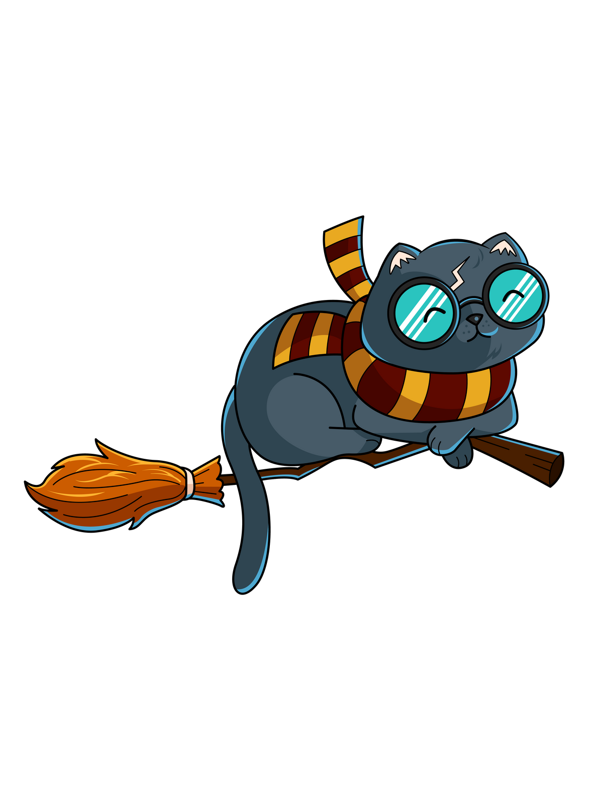 Hairy Pooper Flying Cat T-Shirt - Cat Bandit | Cat Shirts Sponsoring ...