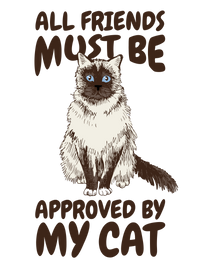 Cat Approves Friends T-Shirt - Cat Bandit | Cat Shirts Sponsoring ...